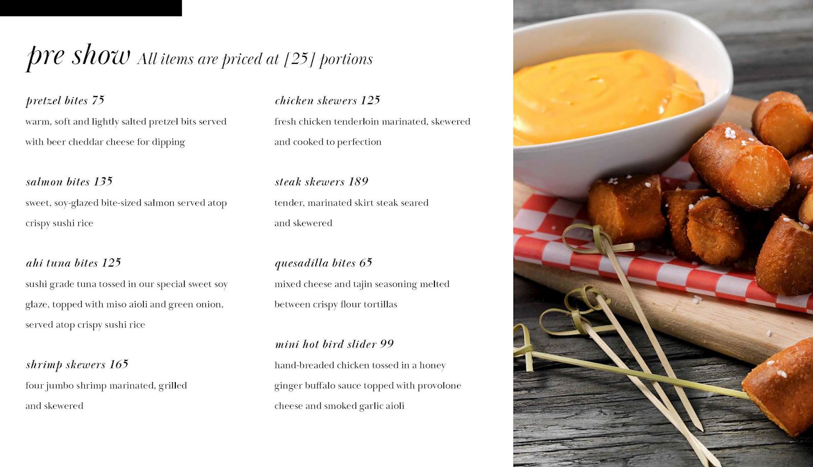 Catering Brochure | Silverspot Cinema